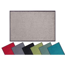 OTTO home Fu&szlig;matte &raquo;Clean & Walk&laquo; rechteckig 7 mm H&ouml;he Schmutzfangmatte, T&uuml;rmatte, In- und Outdoor, Teppich, L&auml;ufer, waschbar grau Polyamid B : 40cm 1