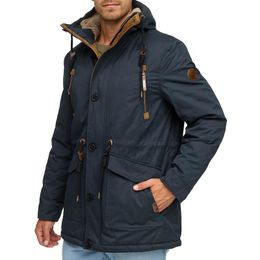 INDICODE Herren Parka &raquo;INGillespie&laquo; mit Kapuze blau M