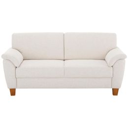 OTTO home 3-Sitzer &raquo;Alta&laquo; mit Federkern und Kontrastnaht, F&uuml;&szlig;e Buche eichefarben beige Struktur fein ( 100% Polyester);Luxus-Microfaser ALTARA NUBUCK 