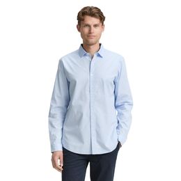 Tom Tailor Herren Tom Tailor Langarmhemd mit Elasthan blau XXL, N-Gr