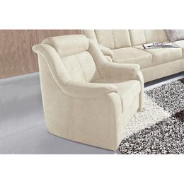Sit & More sit&more Sessel &raquo;Basel&laquo; wei&szlig; Luxus-Microfaser (aus 100% Polyester);NaturLEDER (echtes Rindsleder);SOFTLUX -Kunstleder;Altara Nubuck , die 