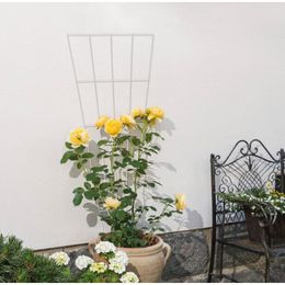 Windhager Rankgitter &raquo;f&uuml;r Kletterpflanzen, Gitterspalier V-f&ouml;rmig f&uuml;r Hausw&auml;nde&laquo; Rankhilfe 150 cm, erh&auml;ltlich in gr&uuml;n, anthrazit oder wei&szlig; wei&szlig; Metall B/H/T: 