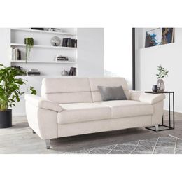 Sit & More sit&more 2,5-Sitzer &raquo;Sorano&laquo; Breite 208 cm beige B/H/T: 208cm x 88cm x 91cm, Struktur fein