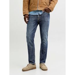 Jack & Jones Jack & Jones Herren Regular-fit-Jeans &raquo;JJICLARK im Used-Look, Stretchkomfort und niedrige Leibh&ouml;he&laquo; Baumwollmischung, regular fit blau 32, L&auml;nge 30