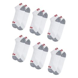 Levi's Kids Herren Levi's Kids Kurzsocken &raquo;LHN BOX TAB LOW CUT 6PK MarkeL&laquo; Packung, 6 Paar tlg. UNISEX wei&szlig; 5/6 (27/34)