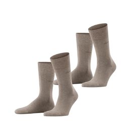 Esprit Herren Socken &raquo;Basic Easy&laquo; 2 Paar, 2 Stk. tlg. druckfreier, breiter Komfortbund, atmungsaktiv, uni Socken beige 39-42