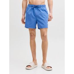 Jack & Jones Jack & Jones Herren Badeshorts &raquo;JPSTMAUI TROPIC SOLID SWIM SHORTS SN&laquo; Kunstfaser, normal geschnitten blau M, N-Gr