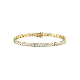 Bruno Banani Damen Armband &raquo;Schmuck Geschenk Silber 925 Armschmuck Armkette Tennisarmband Gold&laquo; mit Zirkonia (synth.) gold 21, Silber 925 (
