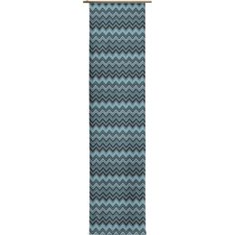 WIRTH Schiebegardine &raquo;Benewitz&laquo; Paneelwagen 1 Stk. tlg. blau Jacquard, Baumwolle, Polyester 175cm, Paneelwagen, 60cm