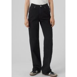 V&eacute;ro Moda Vero Moda Damen High-waist-Jeans &raquo;VMTESSA HR WIDE JEANS RA118 GA NOOS&laquo; schwarz 29, L&auml;nge 32