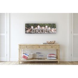 Art for the home LED-Bild &raquo;Dream Kerzen LED 30x90cm&laquo; Zen 1 Stk. tlg. LED-Leinwand Traum 30 x 90 cm braun Leinwand B/H/T: 90cm x 30cm x 3cm, LED-