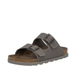 Rieker Herren Pantolette Sommerschuh, Strandschuh, Hausschuh, Urlaubsschuh mit zwei Schnallen grau 43
