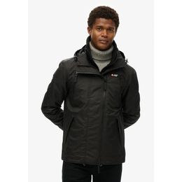 Superdry Herren Outdoorjacke &raquo;HOODED MTN WINDBREAKER JACKET&laquo; mit Kapuze mit Kunstfaser aus Polyester, Relaxed Fit, h&uuml;ftlange Schnittform schwarz 3XL