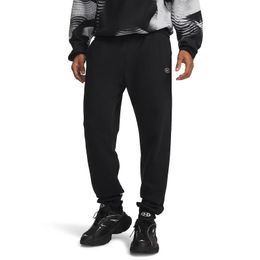 Under Armour Herren Jogginghose &raquo;UA RIVAL FLC JOGGER&laquo; sportlicher Stil, aus Baumwolle und Polyester, bequeme Passform schwarz L, N-Gr