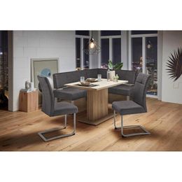 OTTO home Eckbank &raquo;Rab&laquo; in 2 Breiten (180 oder 200 cm), Bezug in verschiedenen Qualit&auml;ten schwarz Polyester B/H/T: 180cm x 88cm x 140cm, Microfaser, 
