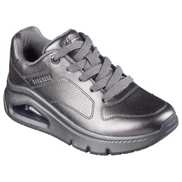 Skechers Damen Sneaker &raquo;UNO ICON - LUSTROUS AIR&laquo; Keilsneaker, Plateausneaker, Schn&uuml;rschuh im Metallic Look grau 36