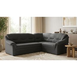 OTTO home Ecksofa &raquo;Nyborg 234 x 185 cm, stabil, komfortabel, formsch&ouml;n mit Steppungen&laquo; L-Form,mit Schlaffunktion, aus pflegeleichtem,weichem 