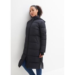 bonprix Damen bonprix Steppmantel &raquo;Daunenmantel mit recycelter Daune und isolierender W&auml;rmetechnologie&laquo; abnehmbare Kapuze + Tragegurt, Reflektor-