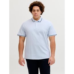 Jack & Jones PlusSize Jack & Jones Plussize Herren Jack & Jones PlusSize Poloshirt &raquo;JJEPAULOS POLO SS NOOS PLS&laquo; Baumwolle, regular fit blau 5XL