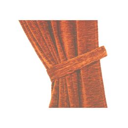 WIRTH Raffhalter &raquo;Thermo-Chenille 288g/m&sup2;&laquo; 2-er Set orange Polyacryl B/H/L: 100cm x 6cm