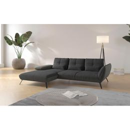 OTTO home Ecksofa &raquo;Mikado L-Form&laquo; inkl. Sitztiefenverstellung und Armteilverstellung grau 100% Polyester B/H/T: 276cm x 88cm x 183cm, Flachgewebe 