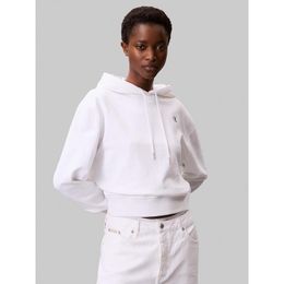 Calvin Klein Jeans Damen Kapuzensweatshirt &raquo;LS ARCHIVE TERRY PO HOOD&laquo;, Mit Rundhalsausschnitt wei&szlig; XXL (46)