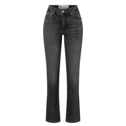 MAC Damen MAC Straight-Jeans &raquo;MACMELANIE&laquo; Sportives Naht-Detail am Tascheneingriff grau 40, L&auml;nge 34