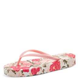 Tamaris Damen Zehentrenner Dianette, Sommerschuh, Pool Slide, Flat mit stylischen Print 42