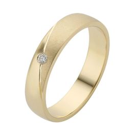 Firetti Unisex Trauring &raquo;Schmuck Geschenk Gold 375 Hochzeit Ehering Trauring "LIEBE"&laquo; Made in Germany, wahlweise mit oder ohne Brillant gold 17,5, 