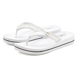 Venice Beach Damen Badezehentrenner &raquo;Sandale, Badeschuh, Badelatsche, Flip Flop, Badeschlappe, Pantolette&laquo; Zehentrenner mit wasserabweisender und 