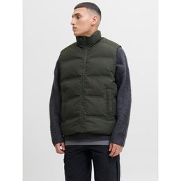 Jack & Jones Jack & Jones Herren Steppweste &raquo;JJESOHO BODYWARMER COLLAR SN&laquo; gr&uuml;n S