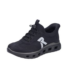 Rieker Damen Slip-On Sneaker &raquo;Ready2GO&laquo; Freizeitschuh, Halbschuh, Schlupfschuh mit Schnellverschluss schwarz 39