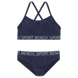 Bench. M&auml;dchen Bustier-Bikini &raquo;Yva Kids&laquo; in sportlichem Design und Farben blau 158/164, N-Gr