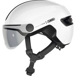 Abus Fahrradhelm &raquo;HUD-Y ACE&laquo; wei&szlig; M Kopfumfang: 54cm - 58cm Fahrradhelm
