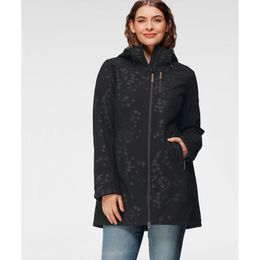 Polarino Damen Softshellmantel Wasser,- und windabweisend sowie atmungsaktiv schwarz 40
