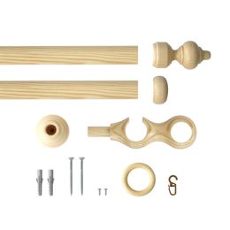 GOOD LIFE Gardinenstange &raquo;Trend&laquo; &Oslash; 28 mm 2 l&auml;ufig-l&auml;ufig Fixma&szlig; beige B/L: 240cm &Oslash; 28mm, 2 l&auml;ufig