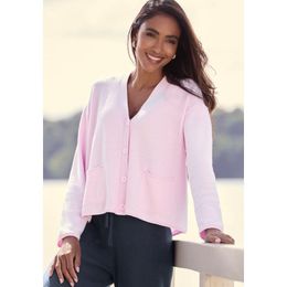 ELBSAND Damen Strickjacke aus hochwertigem Feinstrick, Loungewear 40/42