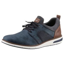 Rieker Herren Slip-On Sneaker Slipper, Freizeitschuh, Halbschuh mit modischer Laufsohle blau 41