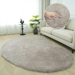 LeGer Home by Lena Gercke Hochflor-Teppich &raquo;Halrum, einfarbig, besondere Form, modern&laquo; U-f&ouml;rmig 25 mm H&ouml;he organische Form, bean shape, kuschelig, 