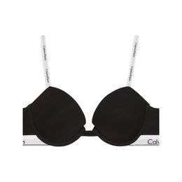 Calvin Klein Underwear Damen B&uuml;gel-BH &raquo;LIGHTLY LINED DEMI&laquo; mit Logoschriftzug am Tr&auml;ger schwarz 80, Cup C