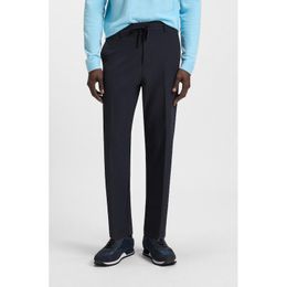 BOSS Green Herren BOSS Green Webhose &raquo;T Convert&laquo; Tapered-fit Hose mit elastischem Bund und Kordelzug blau 56, N-Gr
