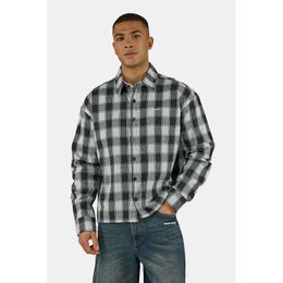 Pegador Herren Pegador Langarmhemd &raquo;Bevill Flannel Shirt&laquo; Baumwolle, regular fit schwarz-wei&szlig; XS, N-Gr