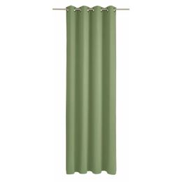 WIRTH Vorhang &raquo;Dim out&laquo; &Ouml;sen 1 Stk. tlg. gr&uuml;n Polyester 150cm, &Ouml;sen, 145cm