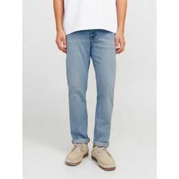 Jack & Jones Jack & Jones Herren Regular-fit-Jeans &raquo;JJICLARK im Used-Look, Stretchkomfort und niedrige Leibh&ouml;he&laquo; Baumwollmischung, regular fit blau 33, L&auml;nge 32