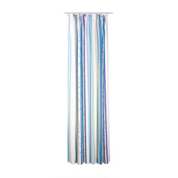 WIRTH Vorhang &raquo;Soliera&laquo; Kr&auml;uselband 1 Stk. tlg. blau Polyester 255cm, Kr&auml;uselband, 135cm