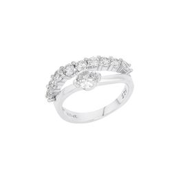 Amor Damen Fingerring mit Zirkonia (synth.) 60, Silber 925 (Sterlingsilber), 2,5mm