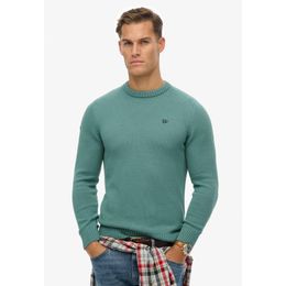 Superdry Herren Strickpullover &raquo;PREPPY COTTON JUMPER&laquo; Baumwolle, regular fit gr&uuml;n 3XL