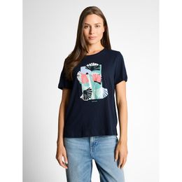 Tom Tailor Damen Tom Tailor T-Shirt mit Print blau S