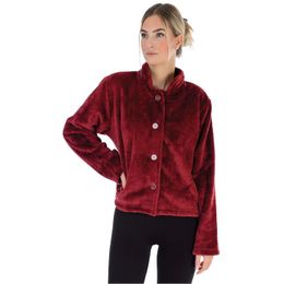 WEWO-Fashion Wewo fashion Damenbademantel &raquo;6603&laquo; 1 Stk. un&uuml;bertroffen kuschelig rot Kunstfaser 40 L: 57cm