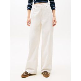 Tommy Jeans Damen Cordhose &raquo;TJW CLAIRE HR WIDE CORD&laquo; wei&szlig; 32, L&auml;nge 30